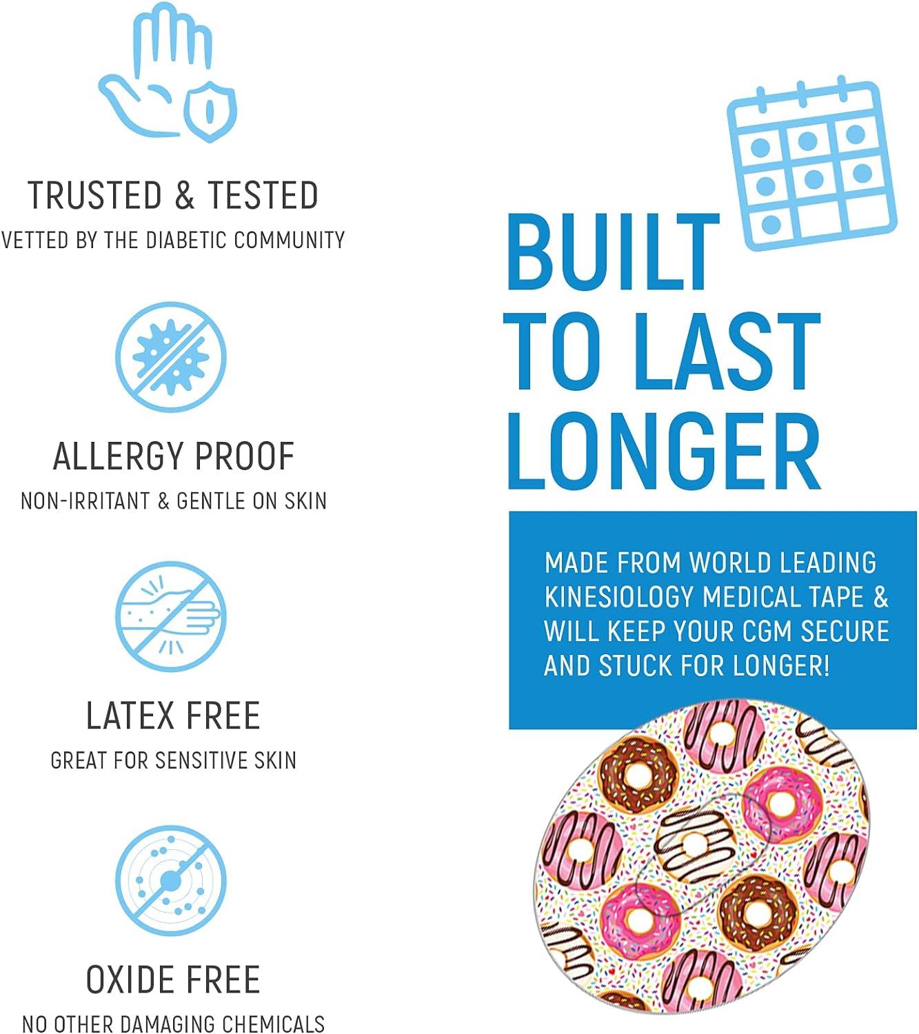 Dexcom Adhesive Patches x10 Pack - Easy to Apply Design with Split ...