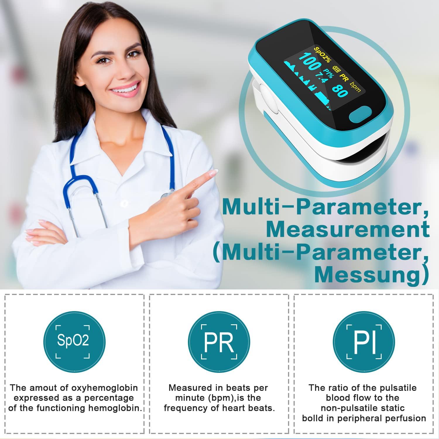 Buy MomMed Pulse Oximeter - Accurate SPO2 & Pulse Measurement for All ...