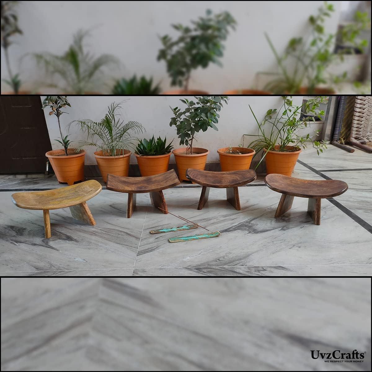 Uvz Crafts Wooden Handmade Meditation Bench Seiza Bench Portable ...