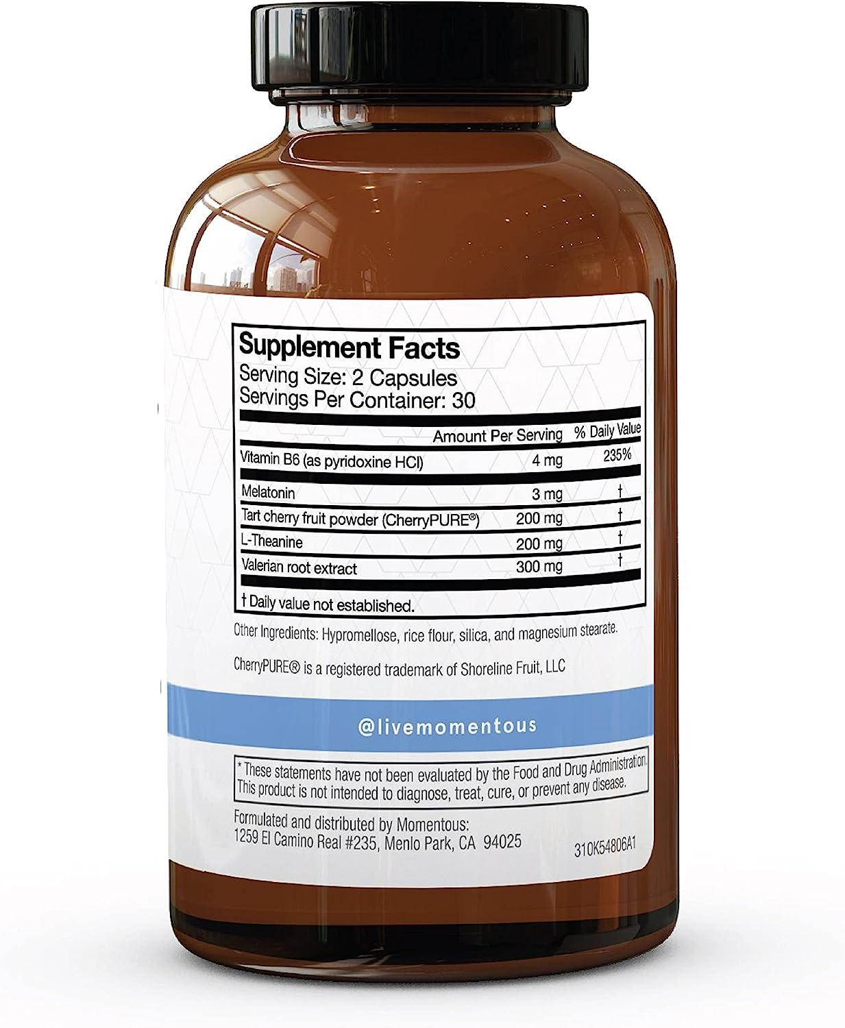 Momentous Elite Sleep | 30 Servings | Vegan & Gluten-Free | NSF ...