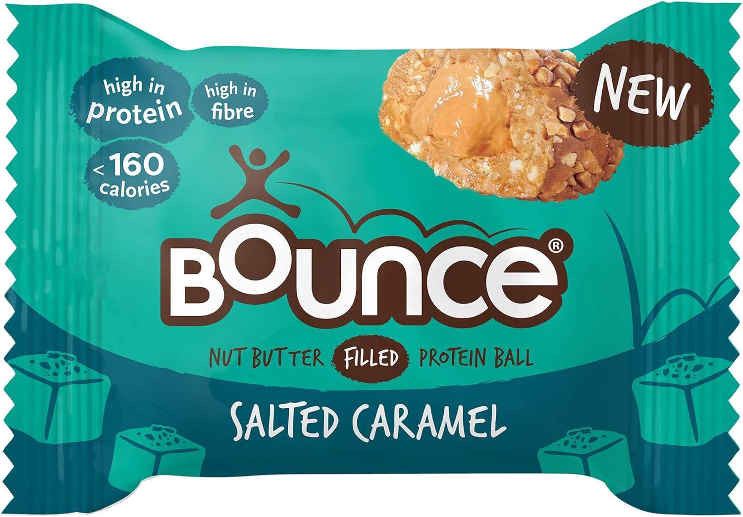 Bounce Protein Salted Caramel Balls Filled With A Nut Butter Centre 12 ...
