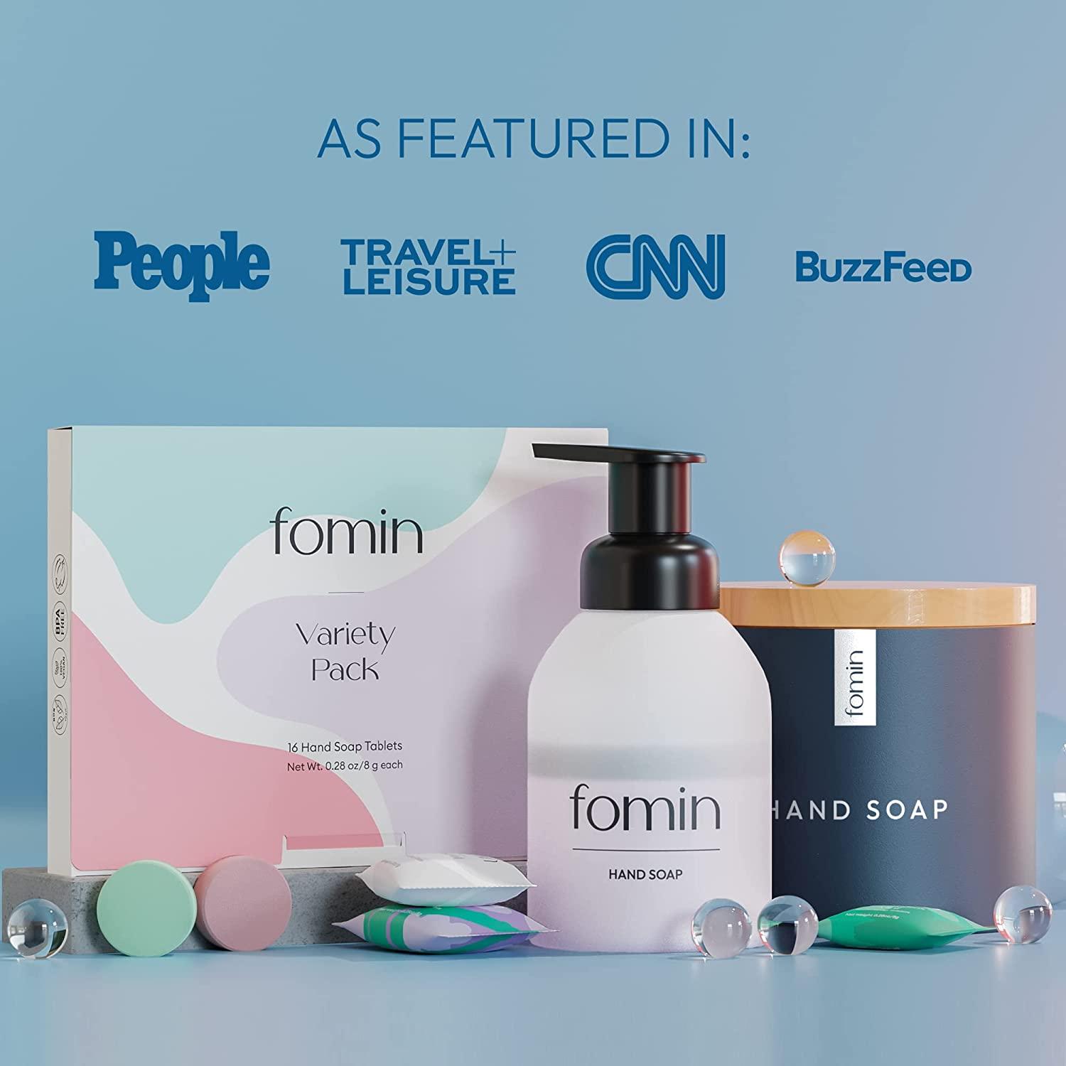 FOMIN Foaming Hand Soap Tablets (16 Count) - Variety Pack Sustainable ...