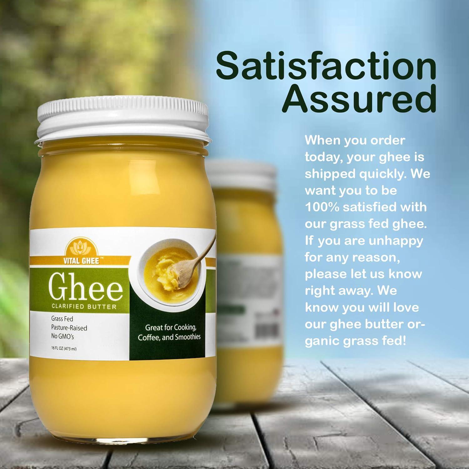 Vital Ghee - Organic Grass Fed Ghee Butter | Clarified Unsalted Ghee ...