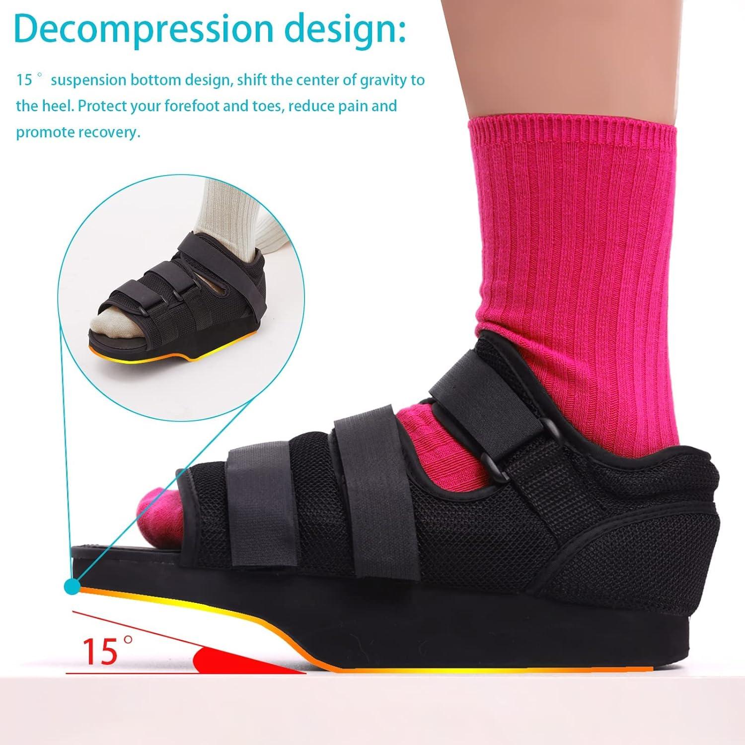 Adjustable Post Op Recovery Shoe for Forefoot Off-Loading | XL Size for ...
