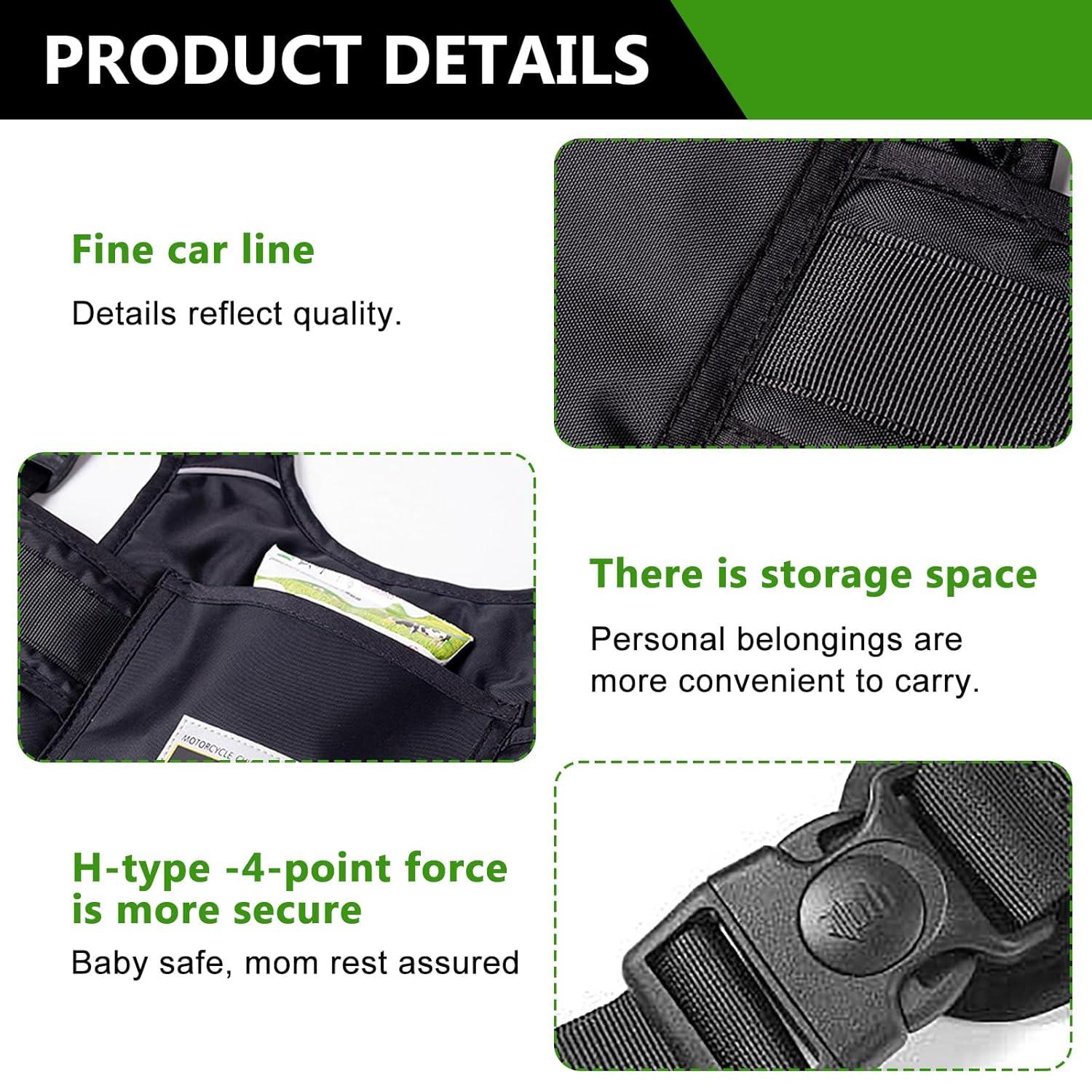 Adjustable Children's Motorcycle Seat Belt | Reflective Safety Belt for ...
