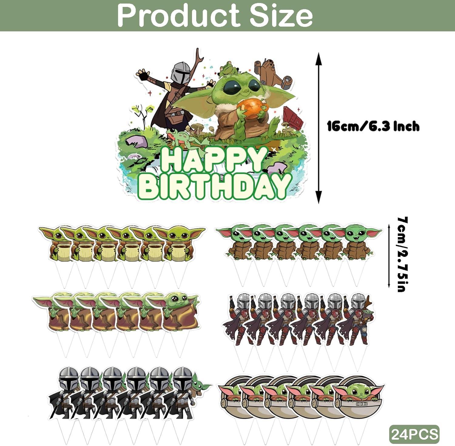 31-Piece Children's Birthday Decoration Set | 6 Cartoon Minifigures ...