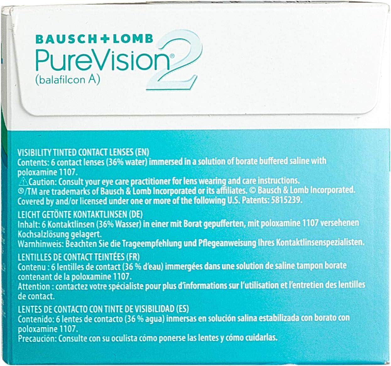 Bausch + Lomb PureVision 2 Monthly Lenses - Thin Spherical Soft ...