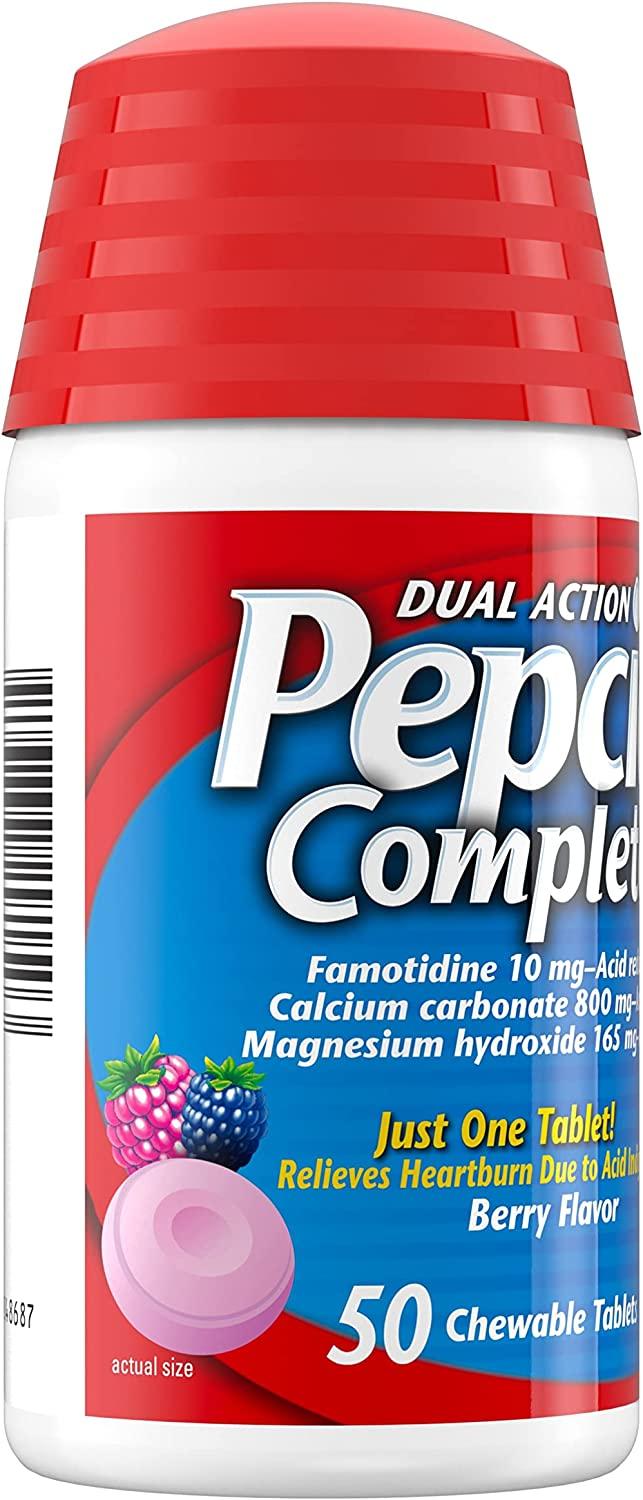 Pepcid Complete Berry Flavored Acid Reducer & Antacid Chews - 50 Ct ...
