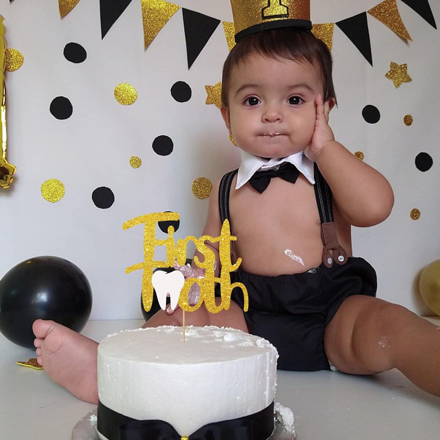 First Tooth Cake Topper Tooth cake topper First Tooth Party Supplies ...