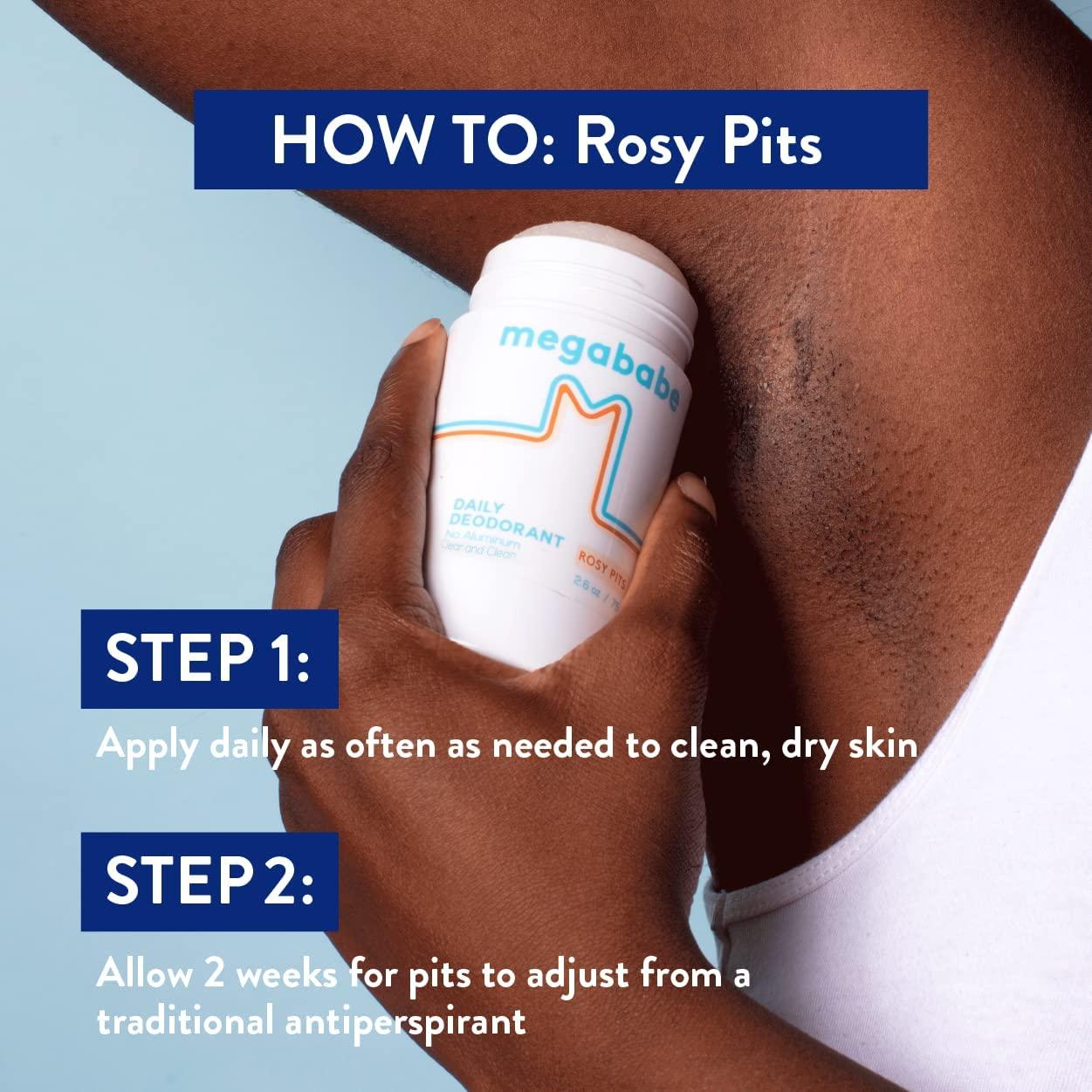 Megababe Underarm Bundle: Rosy Pits Deodorant & Happy Pits Mask ...