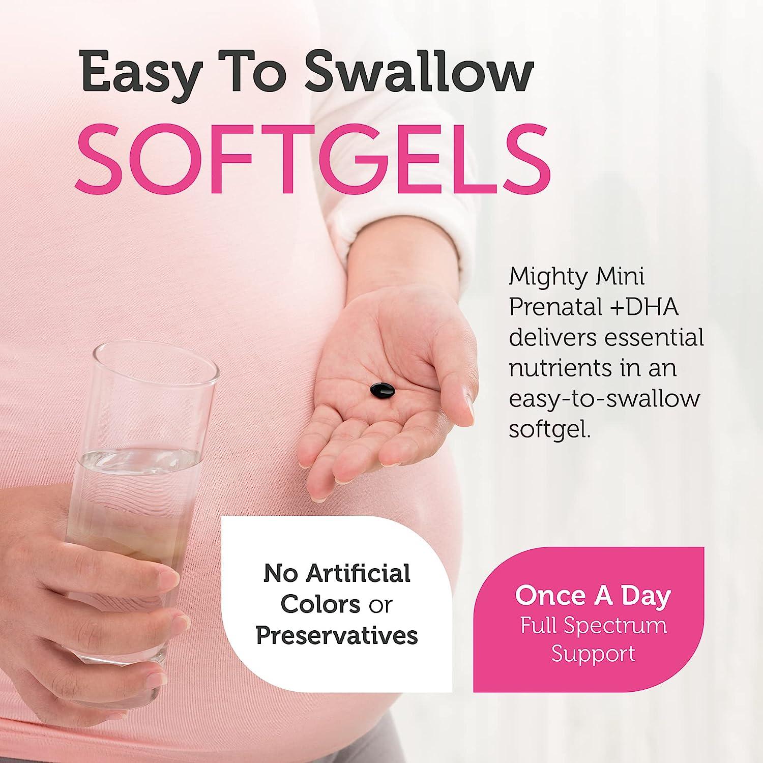 Zahler Mighty Mini Prenatal Vitamin with DHA & Folate - Certified ...