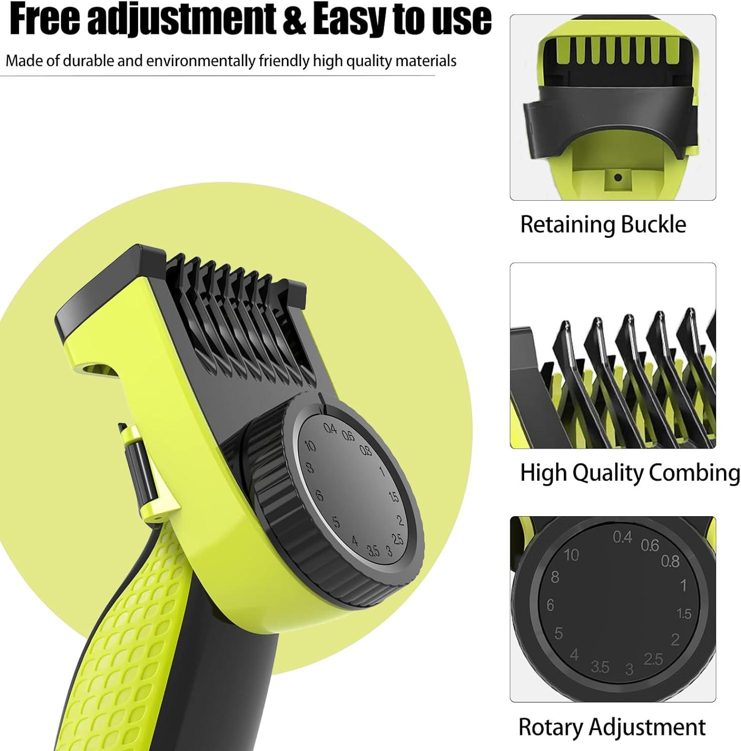 14-Length Precision Adjustable Guide Comb for One Blade Attachments ...