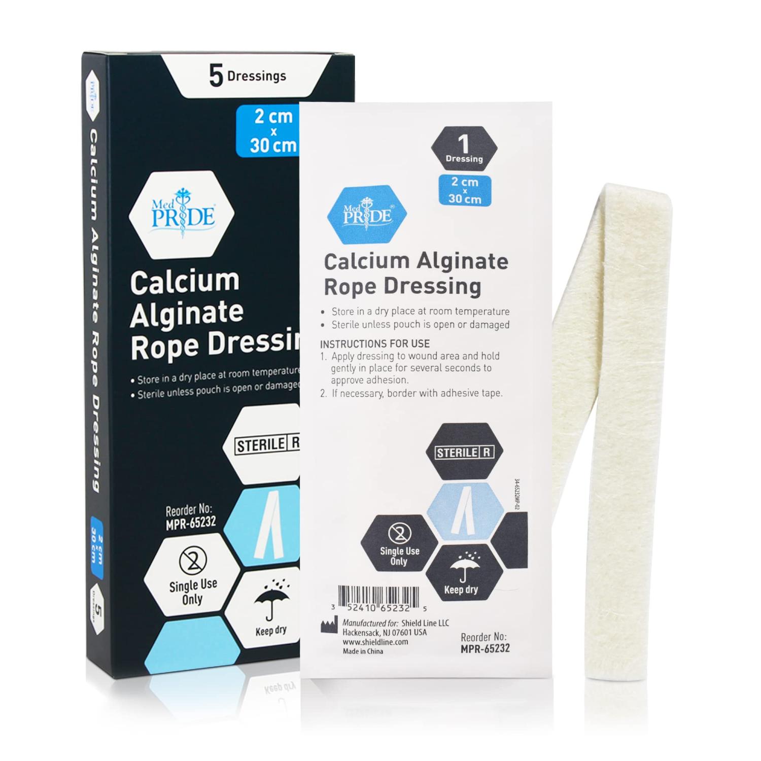 Medpride Premium Calcium Alginate Rope Dressing Pack of 5 | Sterile ...