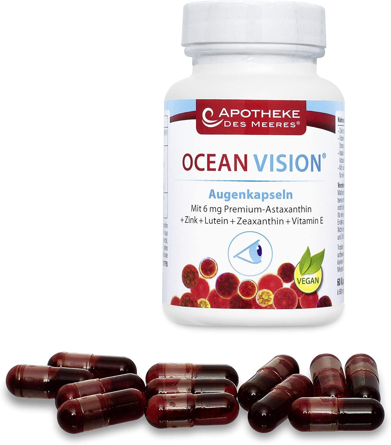 Buy MTS Ocean Vision Eye Capsules - 60 Algae Capsules with Astaxanthin ...