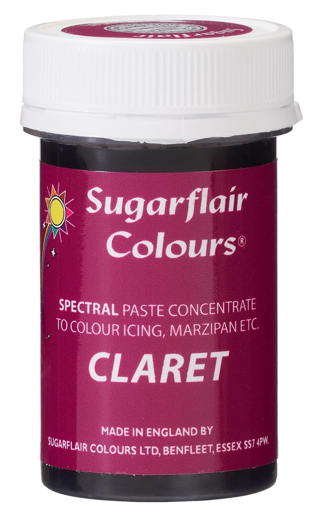 Sugarflair Claret Spectral Food Colouring Paste - 25g | Highly ...