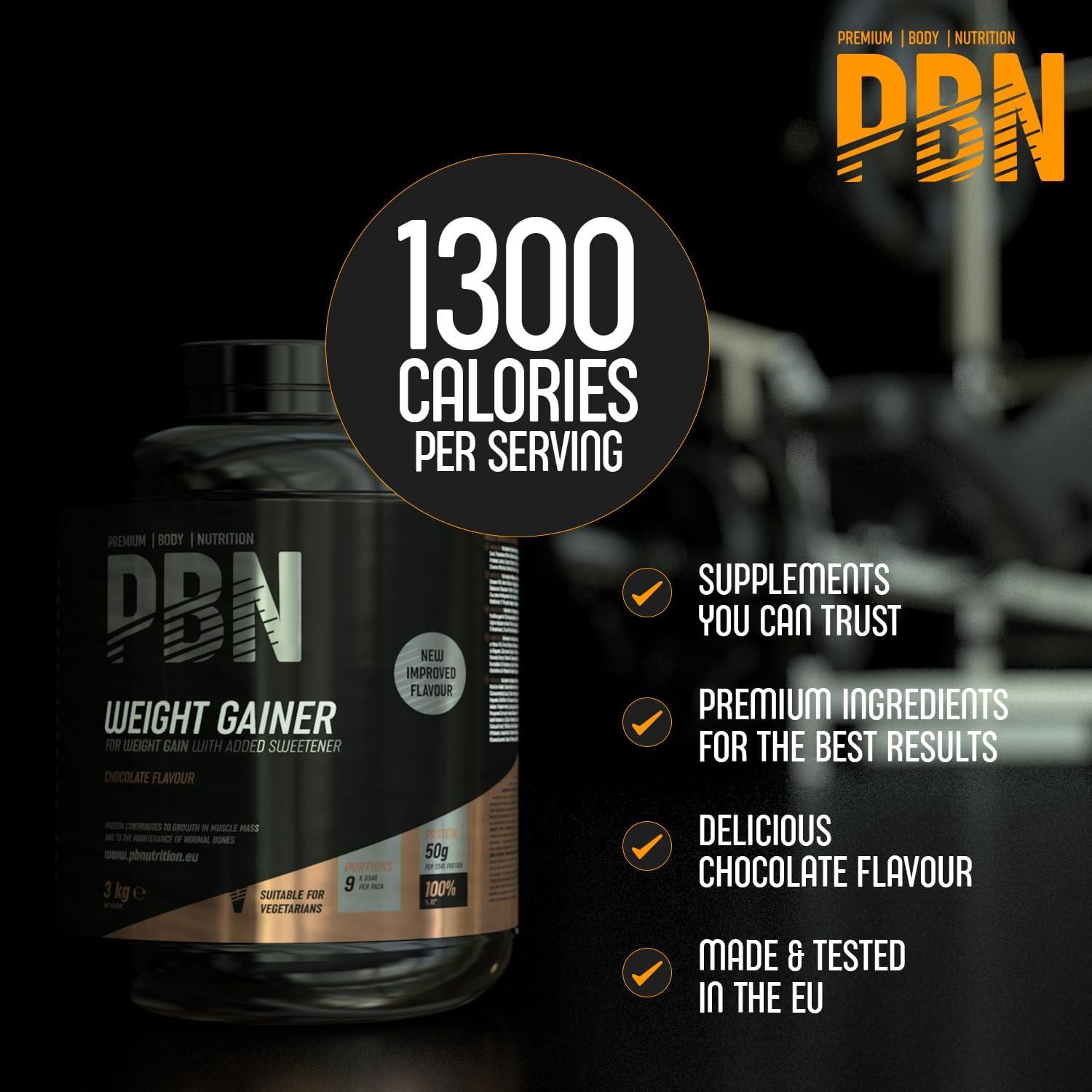 Premium Body Nutrition Weight Gainer 3kg Chocolate - New Improved ...