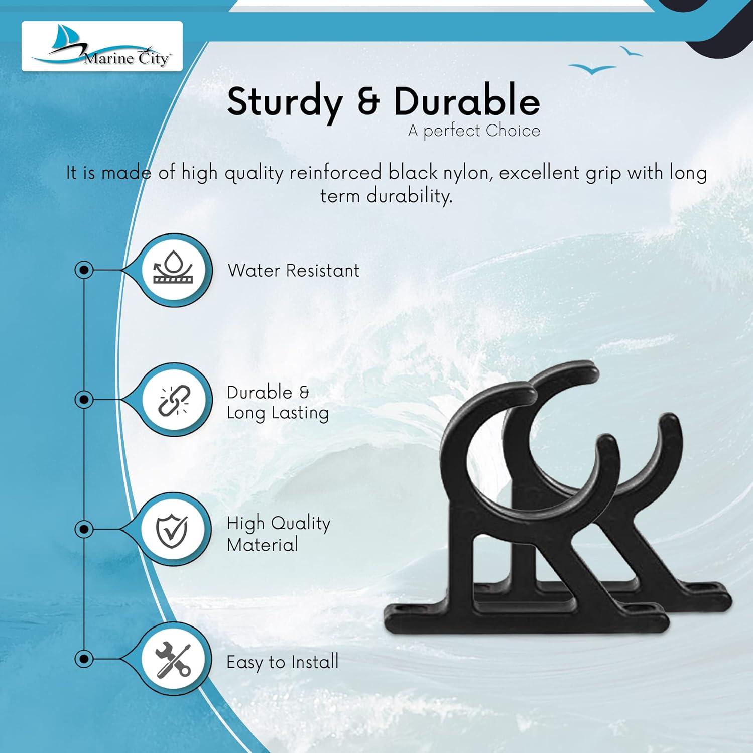MARINE CITY Black Nylon Dive Ladder - Strong & Sturdy, Easy ...