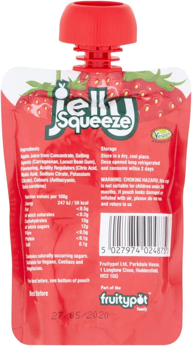 JellySqueeze Strawberry Flavour 16 x 95g Pouches - Delicious and ...