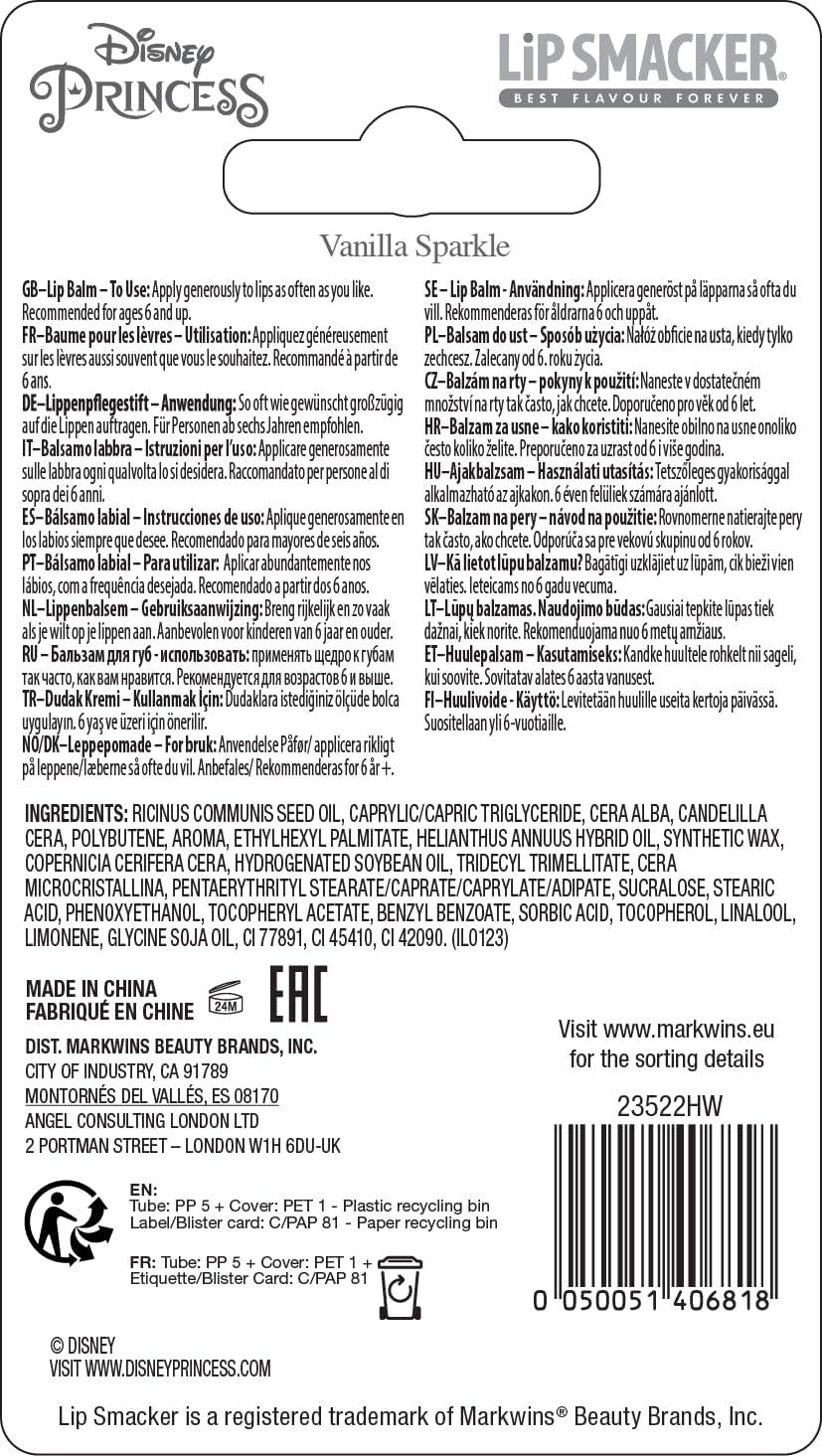 Lip Smacker Disney Princess Collection Cinderella Single Lip Balm for ...