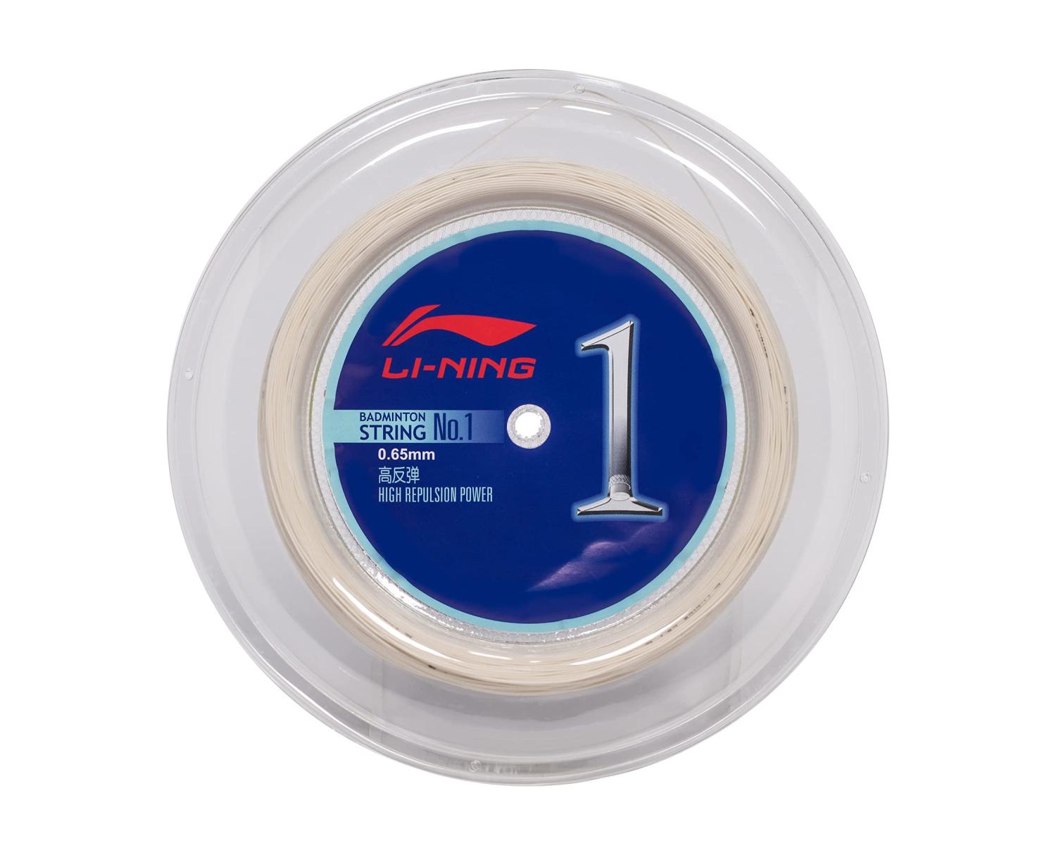 LI-NING High-Performance Badminton String - No.1 200m AXJJ072 White ...