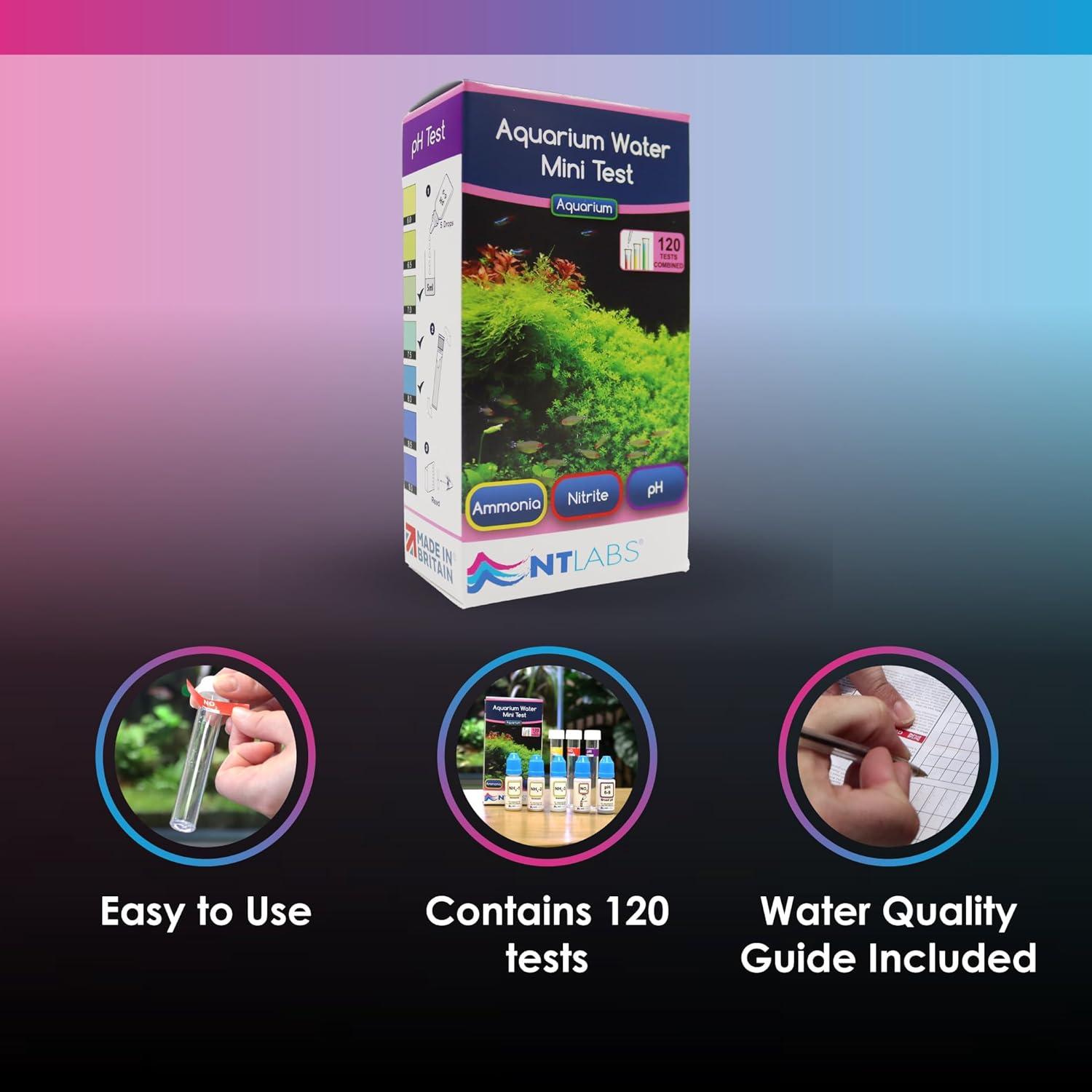 NT Labs Aquarium Water Test Kit - pH Nitrite Ammonia | Maintain Water ...