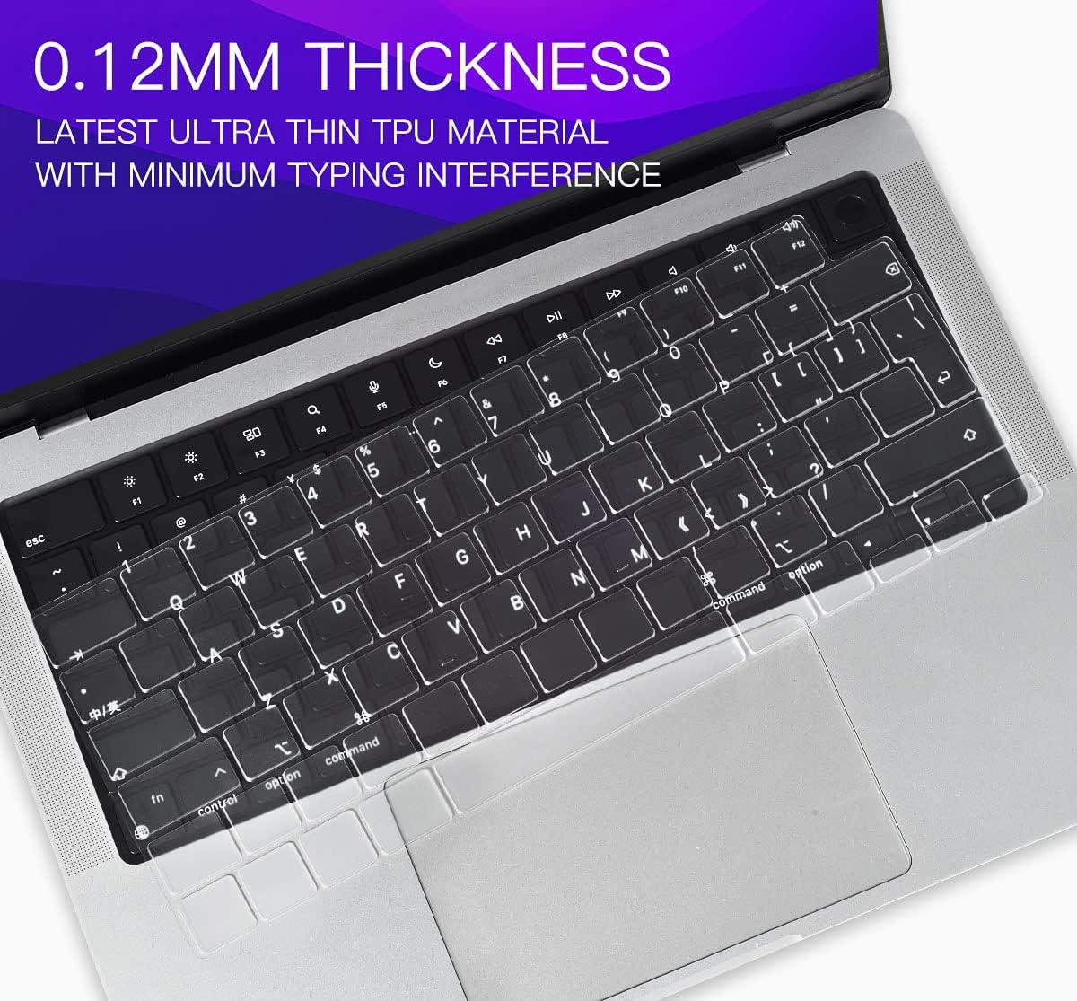 CaseBuy Premium Ultra Thin Keyboard Cover for 2023 2022 2021 M3 M2 M1 ...