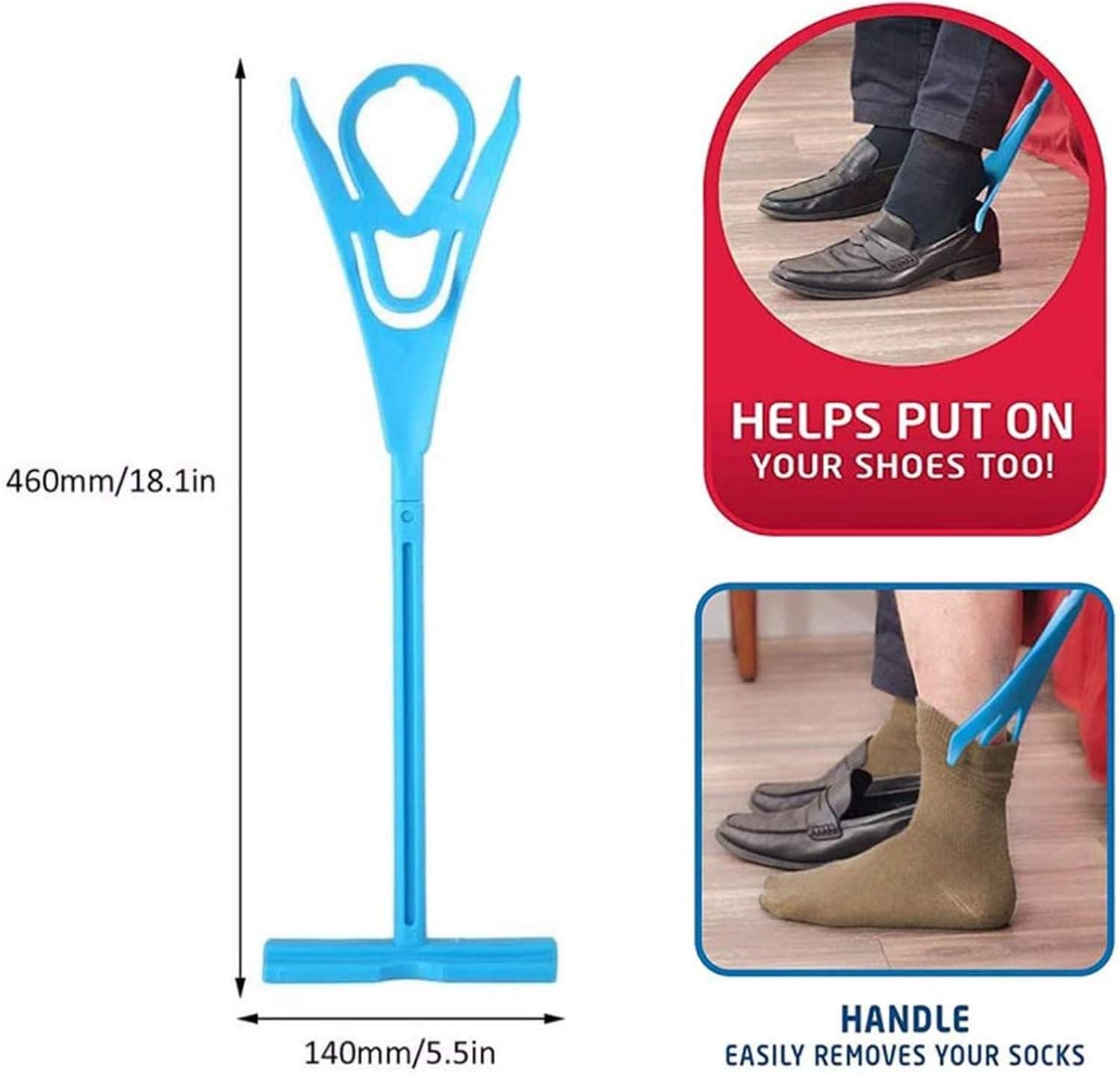 Easy Sock Aid Set for Seniors - Shoe Puller & Stocking Helper Device ...