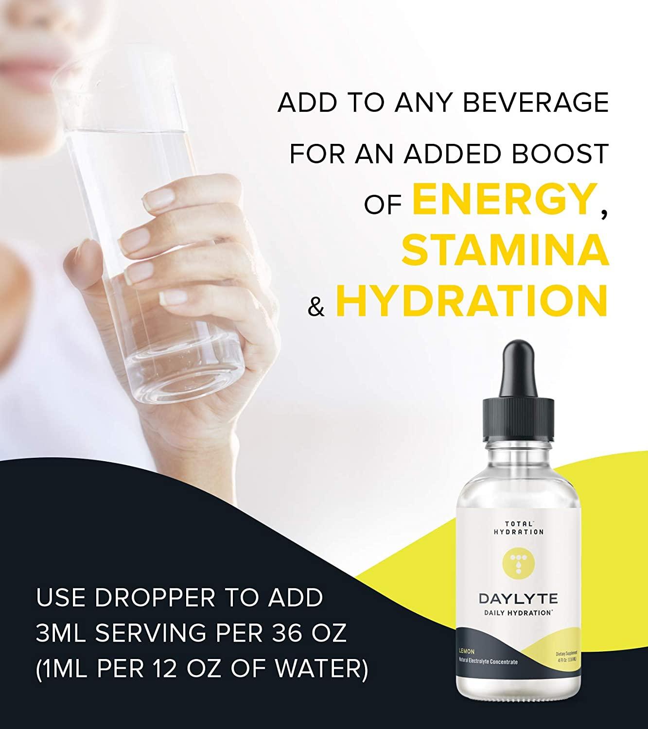 Total Hydration Daylyte Daily Hydration Drops - Lemon Flavor | Sugar ...