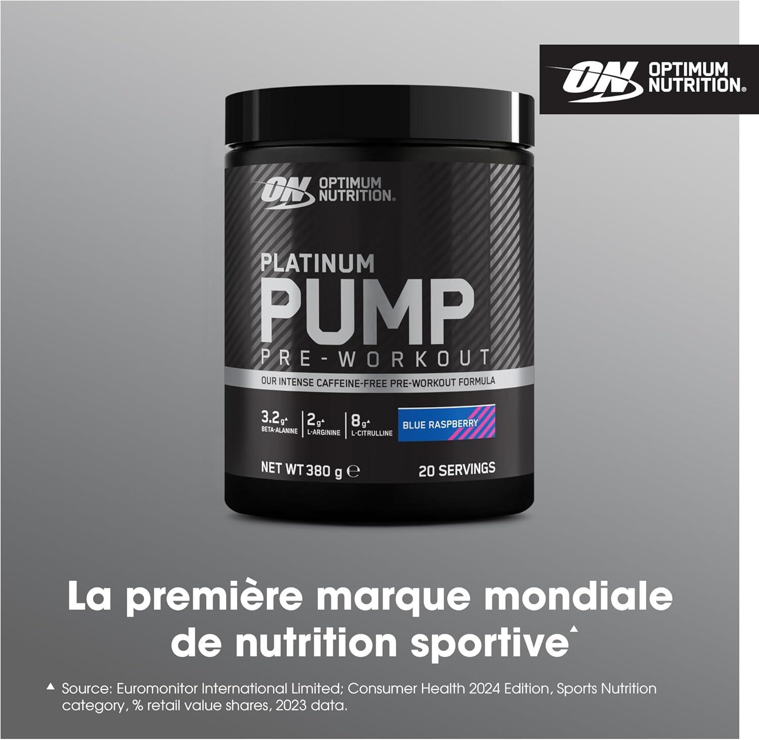 Optimum Nutrition ON Platinum PUMP Pre-Workout Intense and Caffeine ...