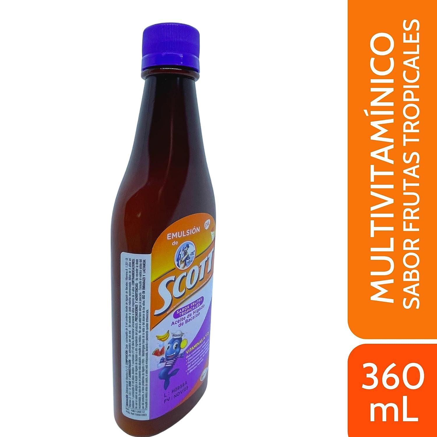 Scott's Emulsion Tropical Fruit 360ml (12 Fl Oz) - Pack of 1 | Buy Now ...