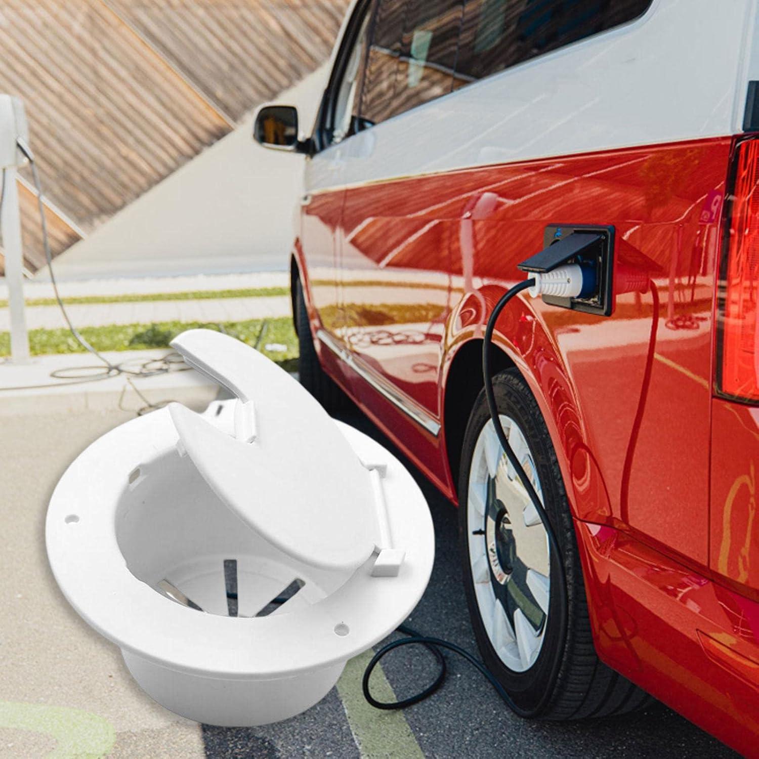 Aibyks RV Power Cable Hatch Cover - Round White Deck Cover for RV Spare ...