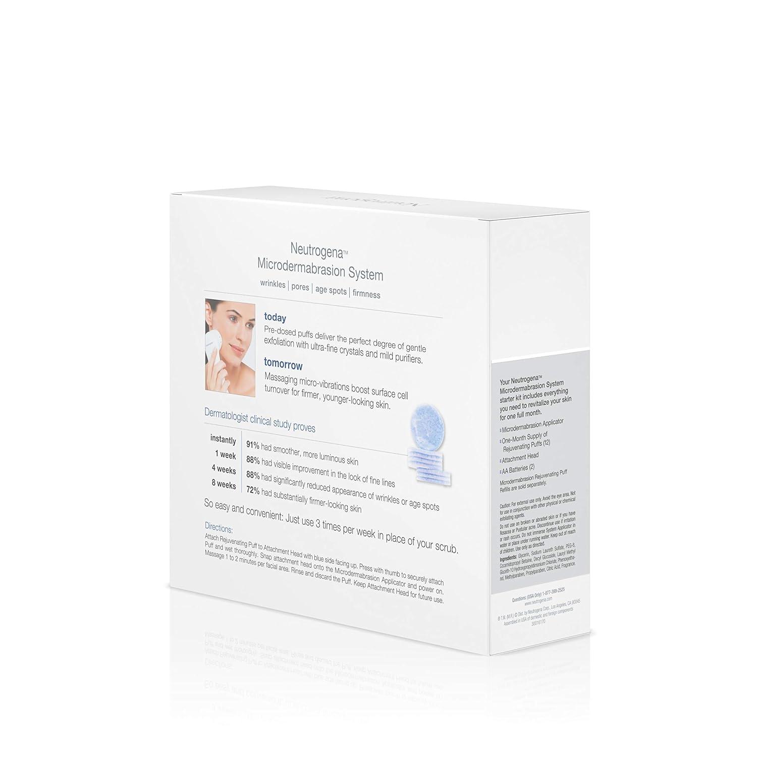 Neutrogena Microdermabrasion Starter Kit At-Home Exfoliating Facial ...