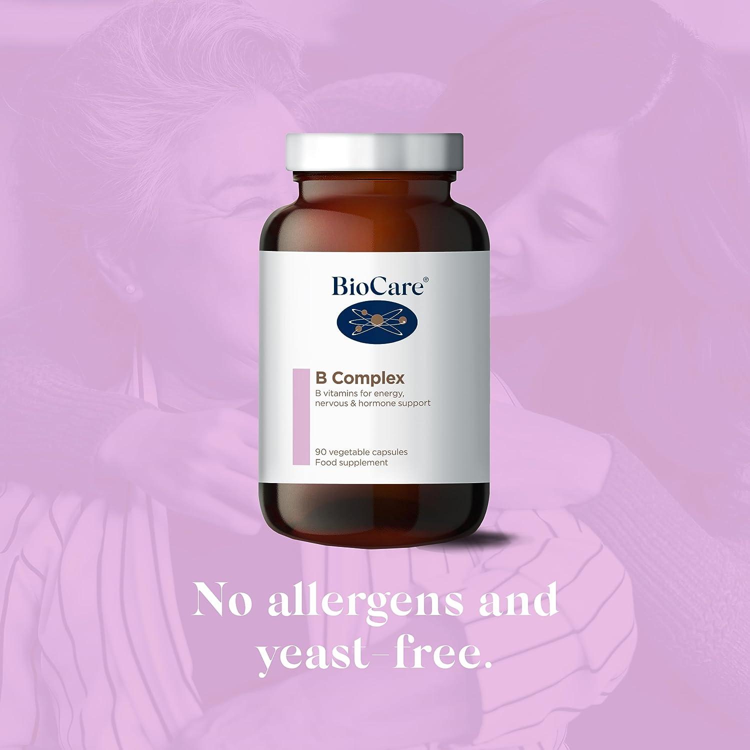 BioCare B Complex | Vitamins B1 B2 B3 B5 B6 B12 C & Biotin for Energy ...