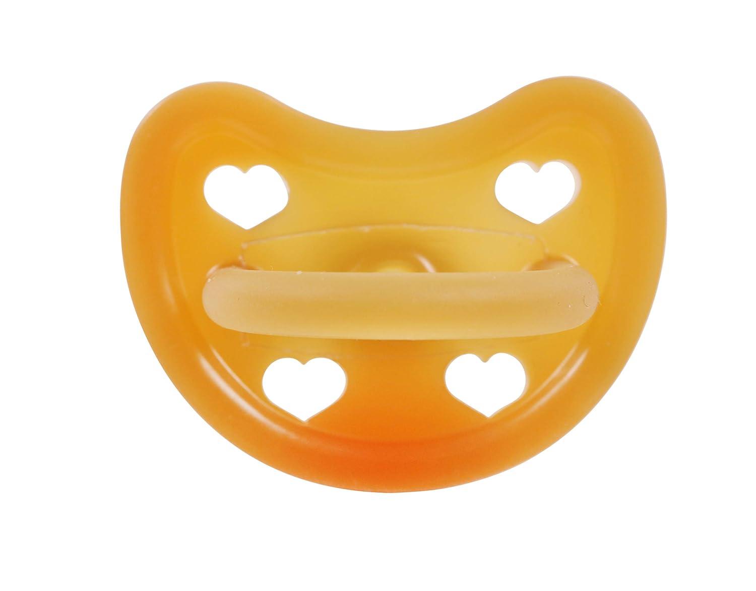 Sweetie Rubber Pacifier | Heart Shape | Natural Rubber | Symmetrical ...