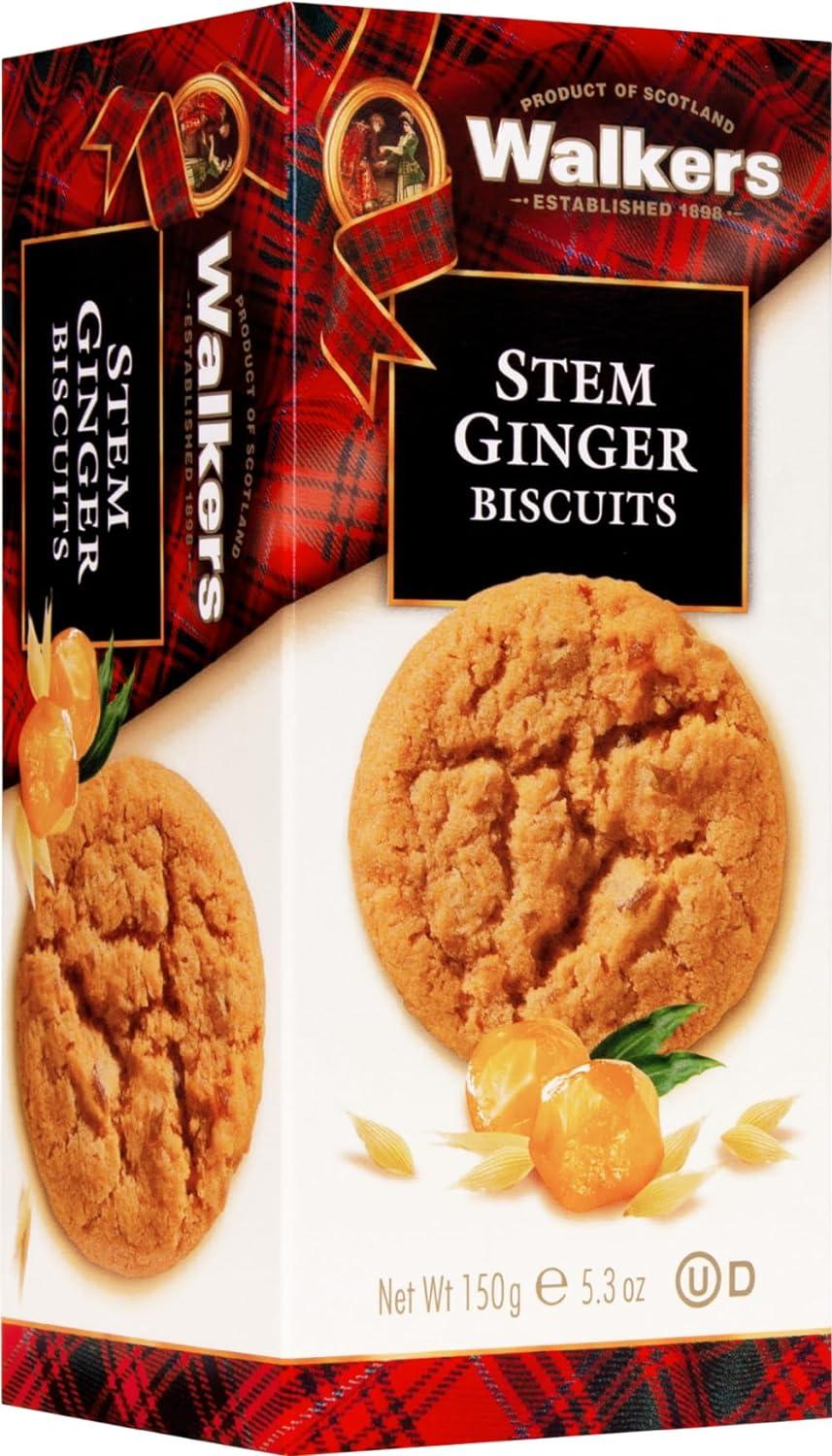 Walkers Cookies Selection - Stem Ginger Oatflake & Cranberry and White ...