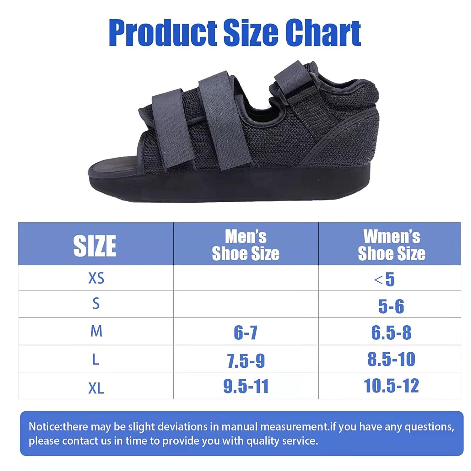 Post Op Shoes for Broken Toe - Medical Walking Cast Foot Brace - Medium ...