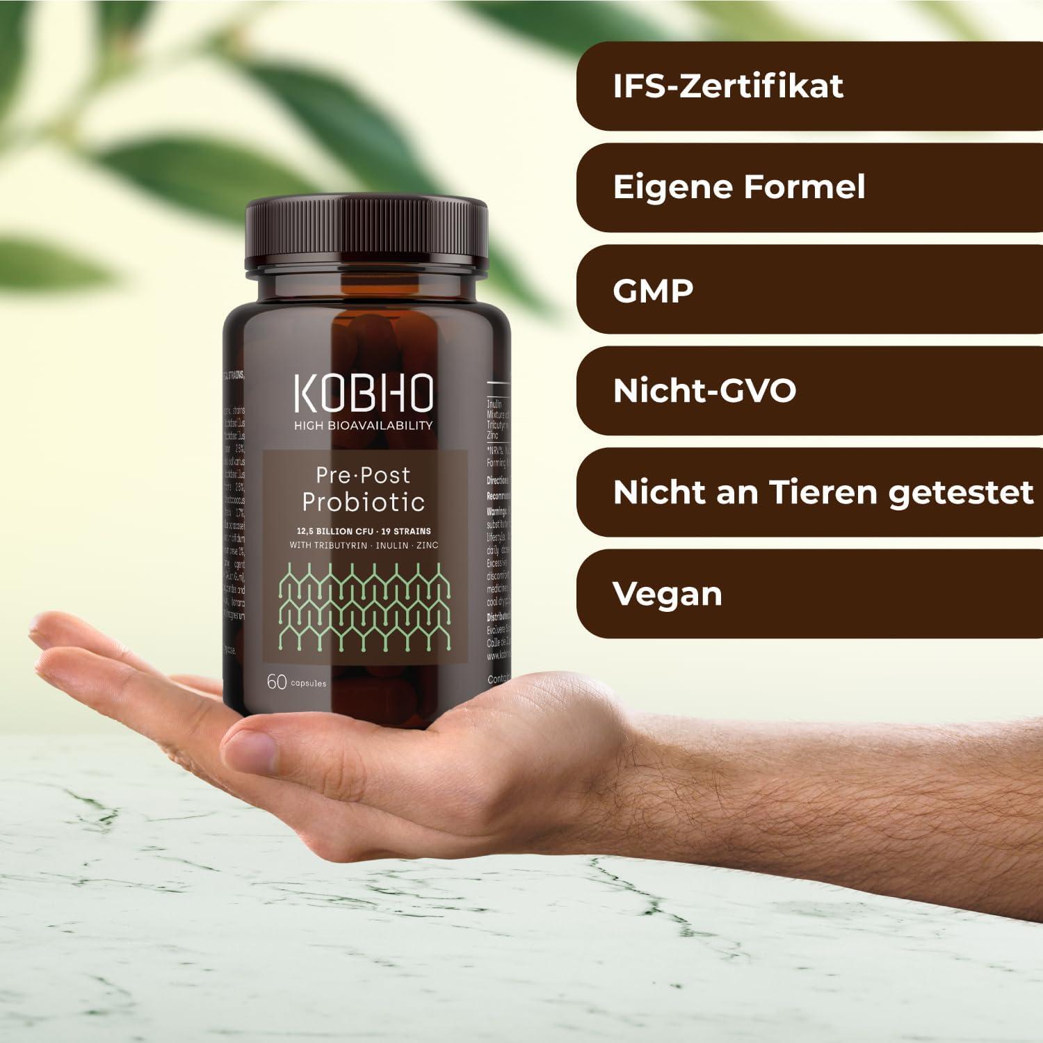 Probiotics Capsules with Inulin Tributyrin & Zinc | Prebiotic ...