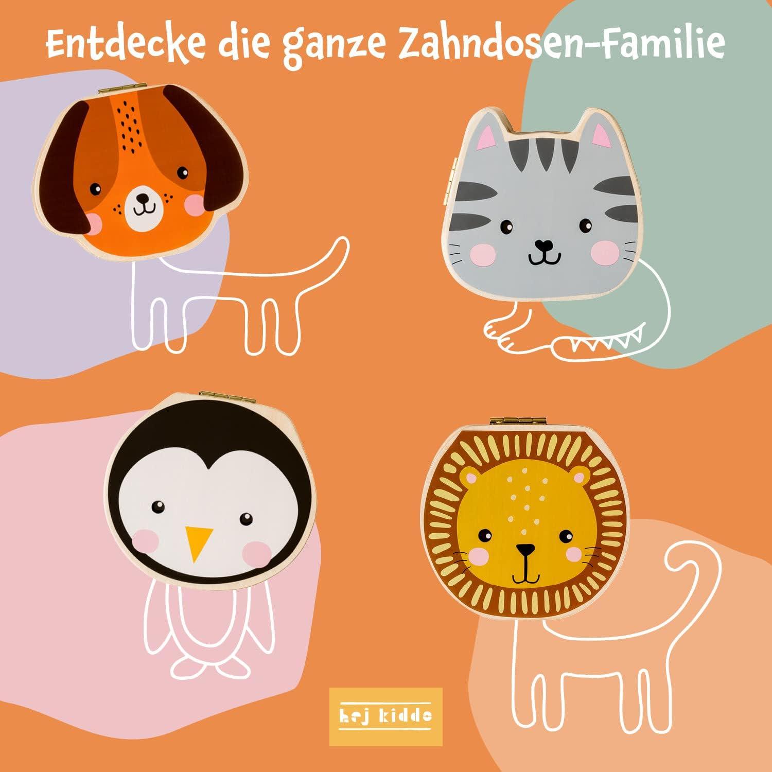 Buy Hej Kiddo Lion Tooth Box | Ideal Milk Teeth Jar for Boys & Girls ...