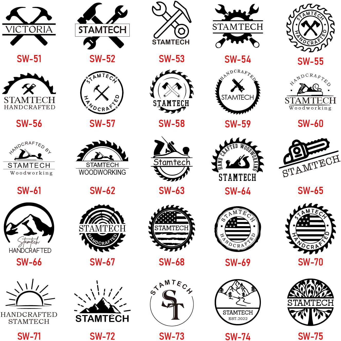 STAMTECH Custom Metal Branding Iron for Wood, Leather, and More ...