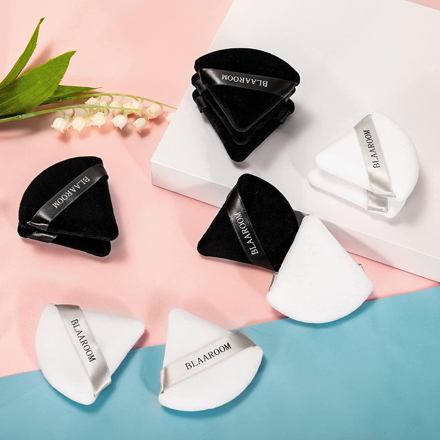 6 Piece Velour Soft Triangle Powder Puffs Set - For Loose Mineral ...