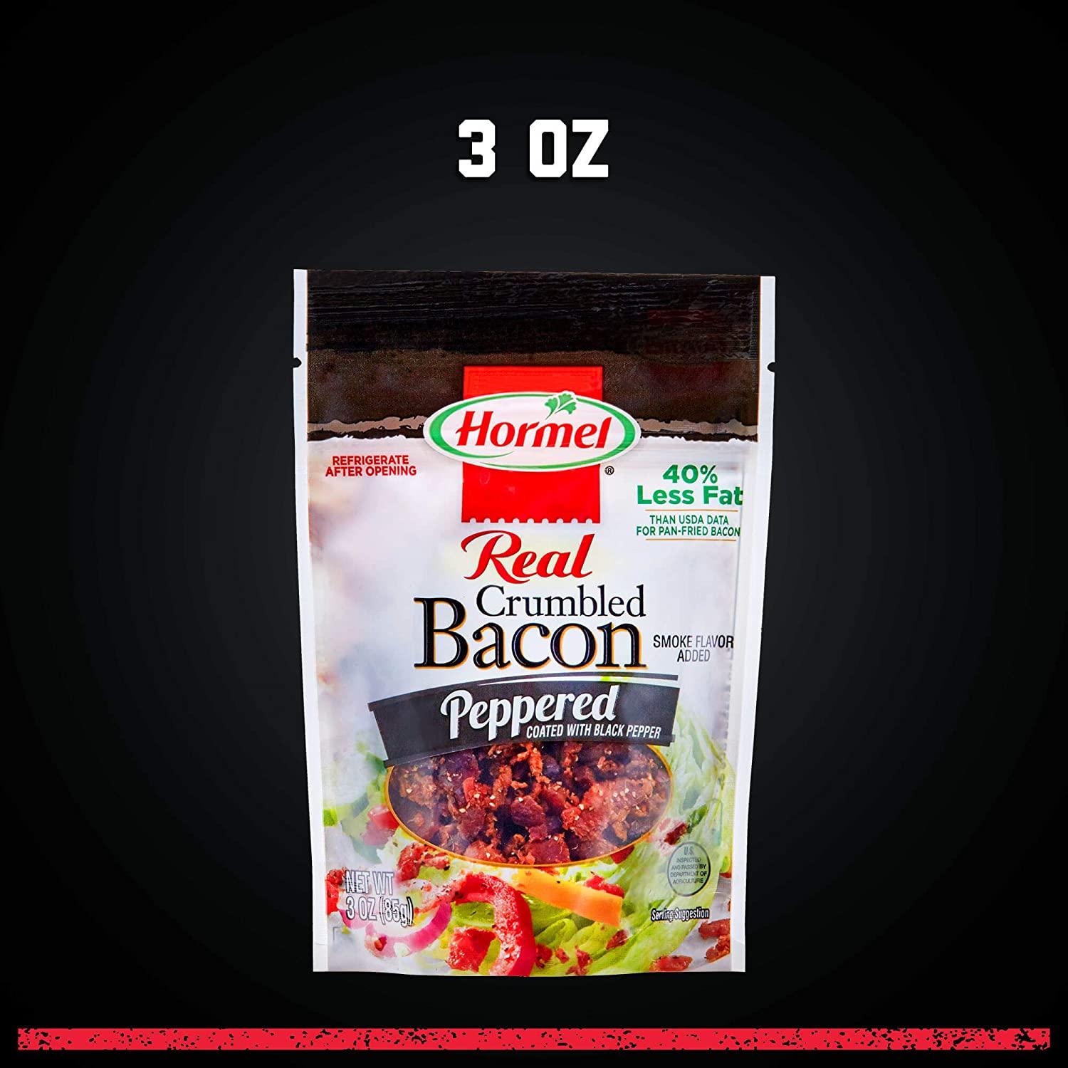 HORMEL Real Peppered Bacon Crumbles 3 oz Pouch (Pack of 8) | Buy Now ...