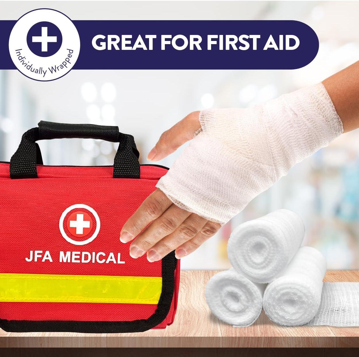 JFA Medical Assorted Conforming Gauze Bandage Roll - Box of 24 ...