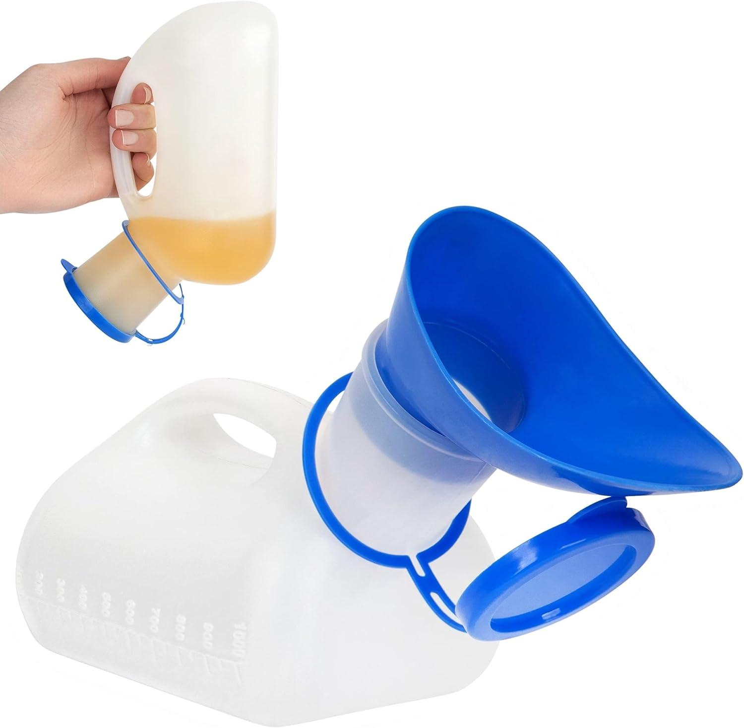 Urinal Spill Proof Portable Urinal for Women & Men Female Urinal with ...