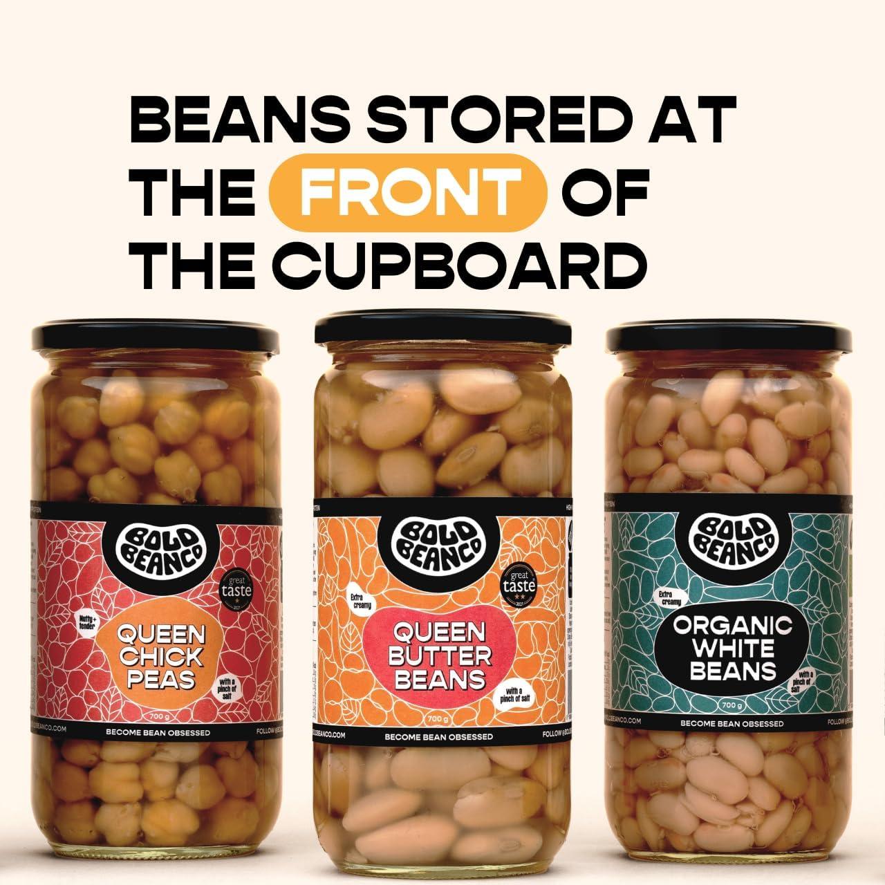 Bold Bean Co Queen Chickpeas 700 g | Buy Now with Express International Delivery | GoSupps.com