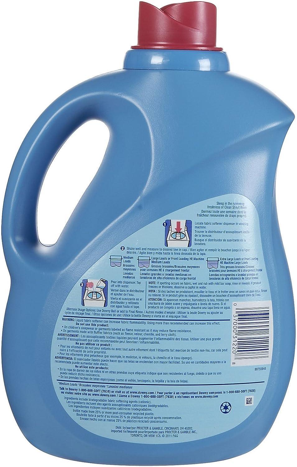 Ultra Downy Silk Touch Fabric Softener - 120 Loads | Long-lasting ...