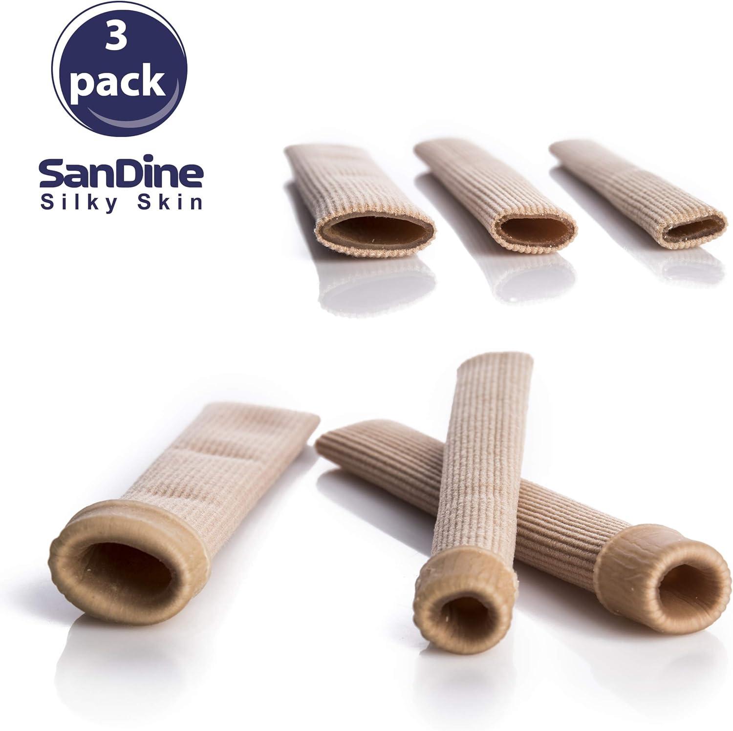 Silicone Gel Toe Tubes 3 Pack - Cuttable & Elastic Sleeve Set for Corns ...