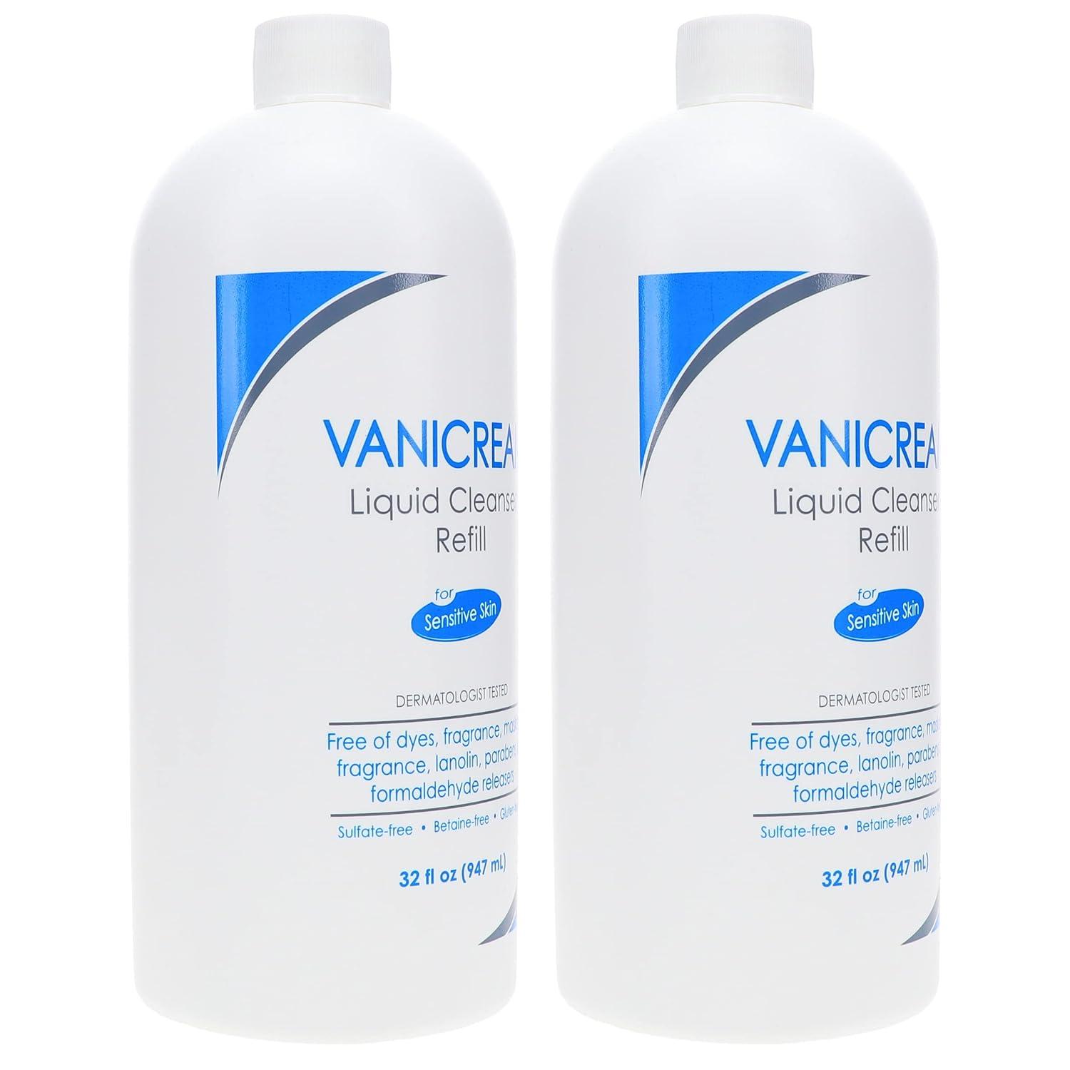 Vanicream Free & Clear Liquid Cleanser Refill 32 oz (Pack of 2 ...
