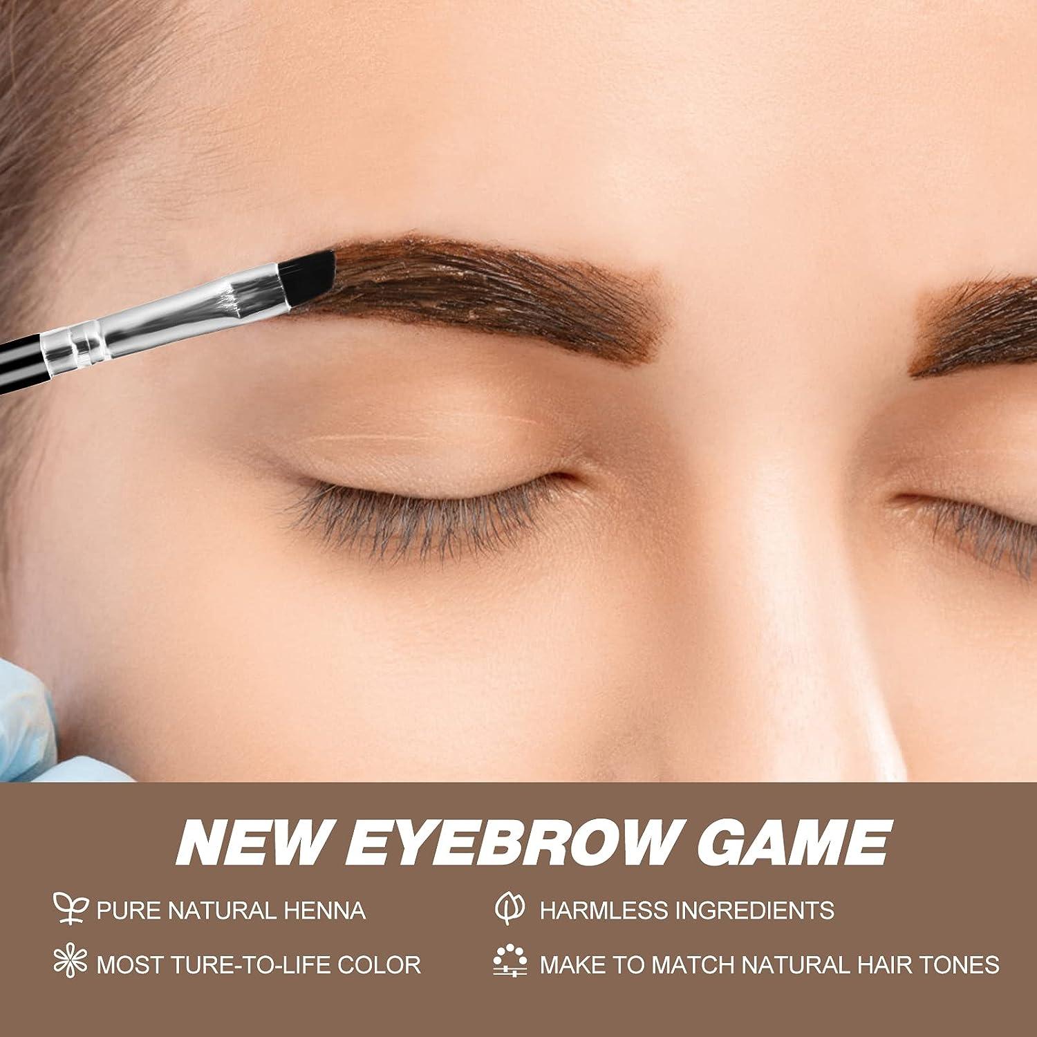 Simpout Purely Natural Eyebrow Henna - Instant Brow Color Kit for ...