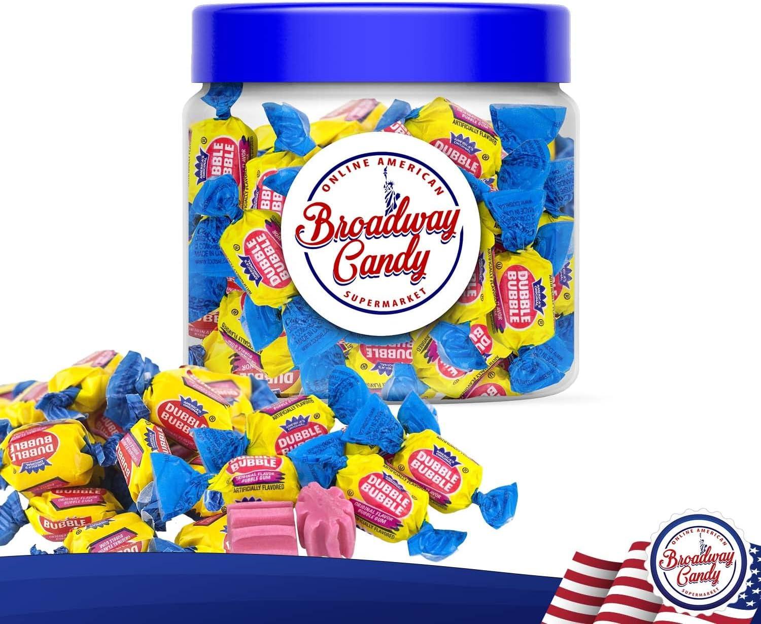 Dubble Bubble Original Flavour Bubble Gum, 350g Jar - Individually ...