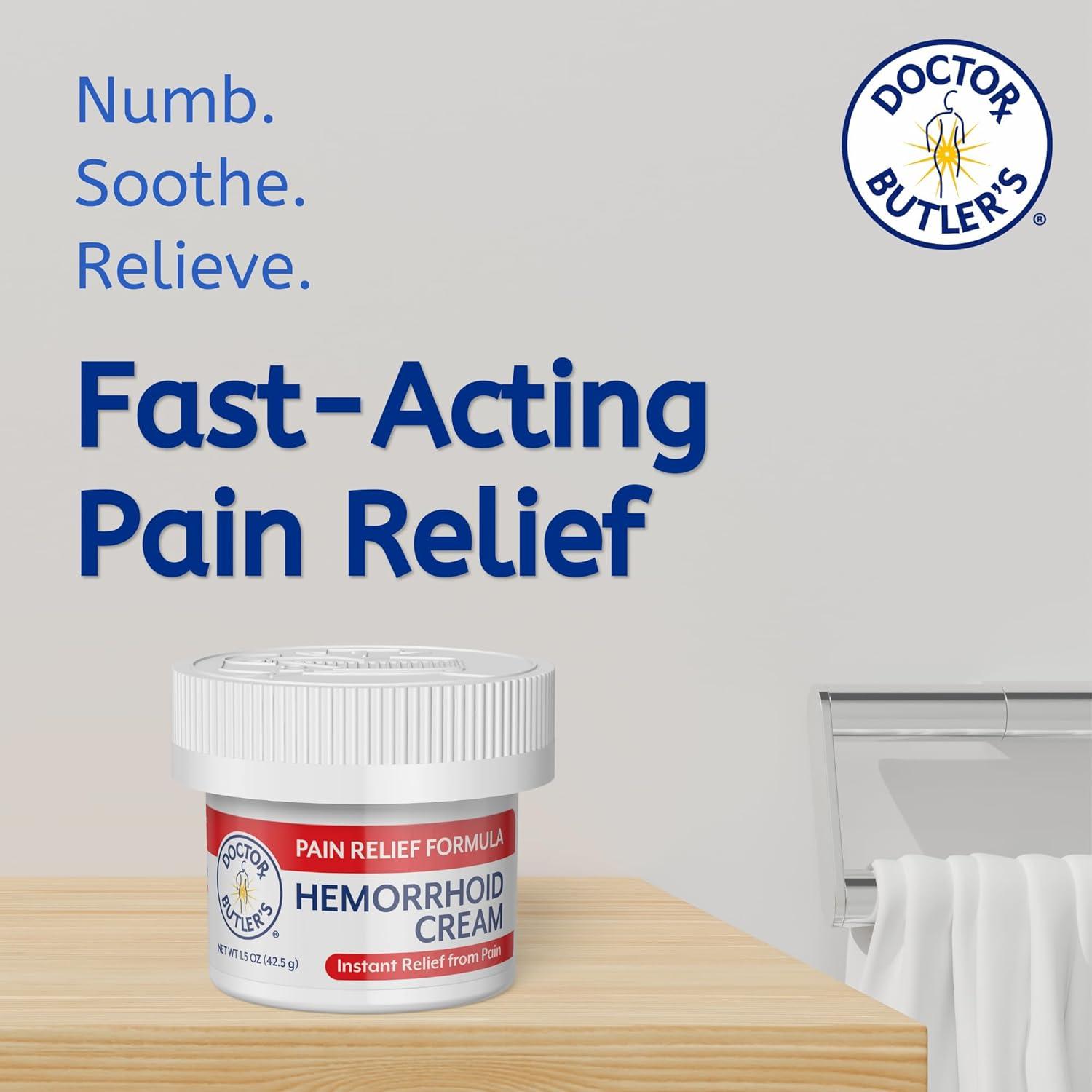 Doctor Butler's Hemorrhoid & Fissure Cream - 1.5 Oz | Buy Now with ...